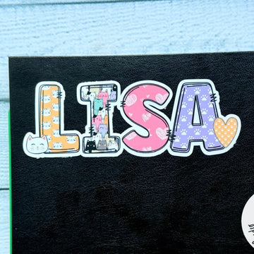 Personalised Name Stickers - Graffiti and Floral – Studio Lisa Jayne